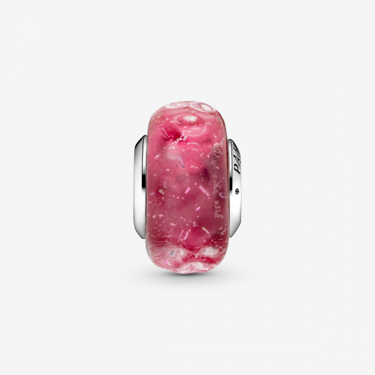 Pandora Wavy Pink Murano Glass Charm - 798872C00 - Helen Kirchhofer