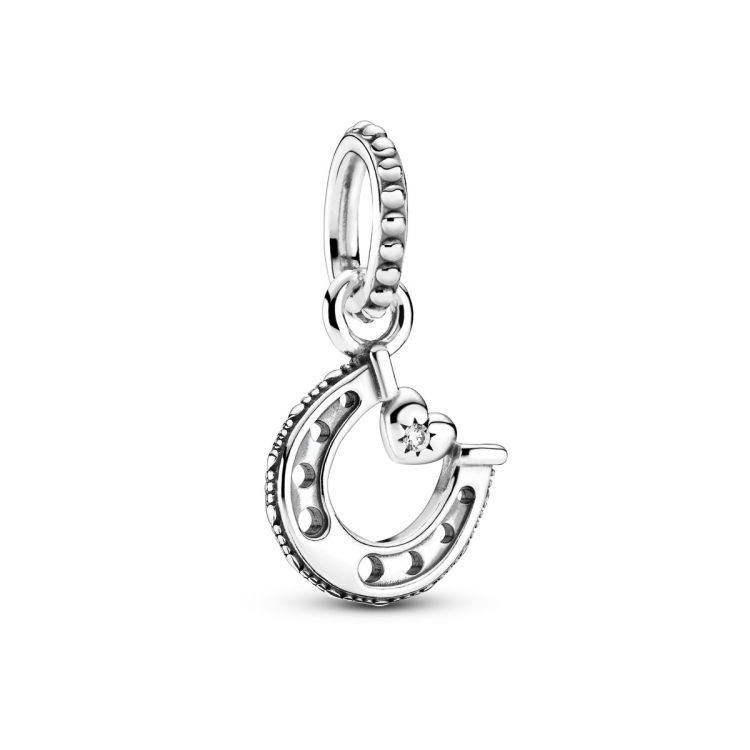 Pandora Horseshoe and Heart Charm - 799157C01 - Helen Kirchhofer