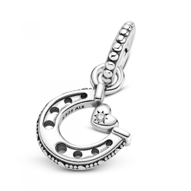 Pandora Horseshoe and Heart Charm - 799157C01 - Helen Kirchhofer