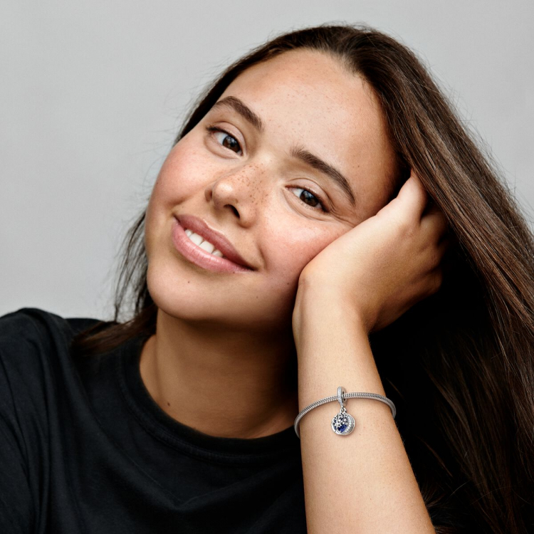 Pandora Double Tree & Galaxy Moon Charm - 799645C01 - Helen Kirchhofer