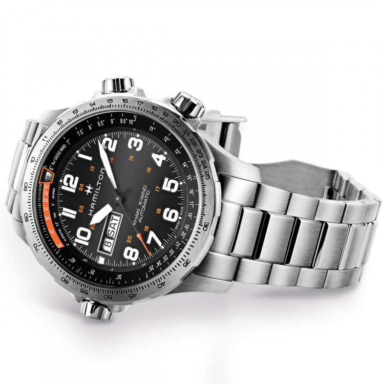 Hamilton Khaki Aviation X-Wind Day Date Auto - H77755133 - Helen Kirchhofer