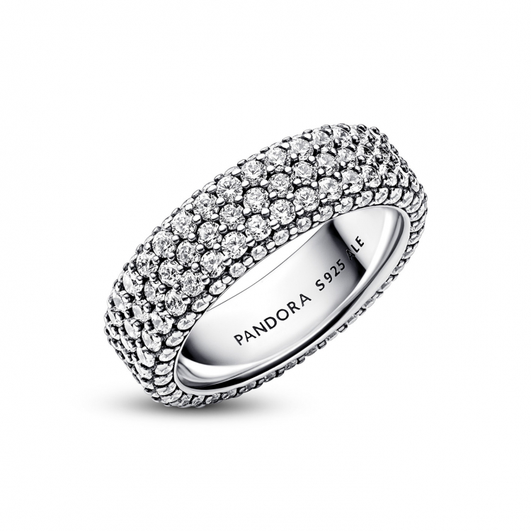 Pandora Timeless Dreireihiger Pavé Ring - 192634C01 - Helen Kirchhofer