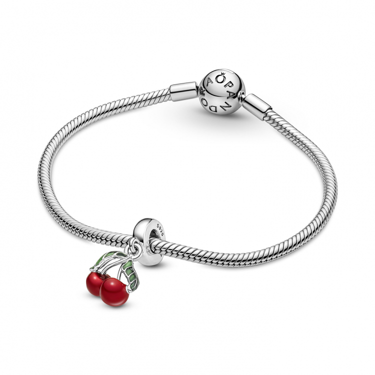 Pandora Asymmetrical Cherry Fruit Charm - 791583C01 - Helen Kirchhofer
