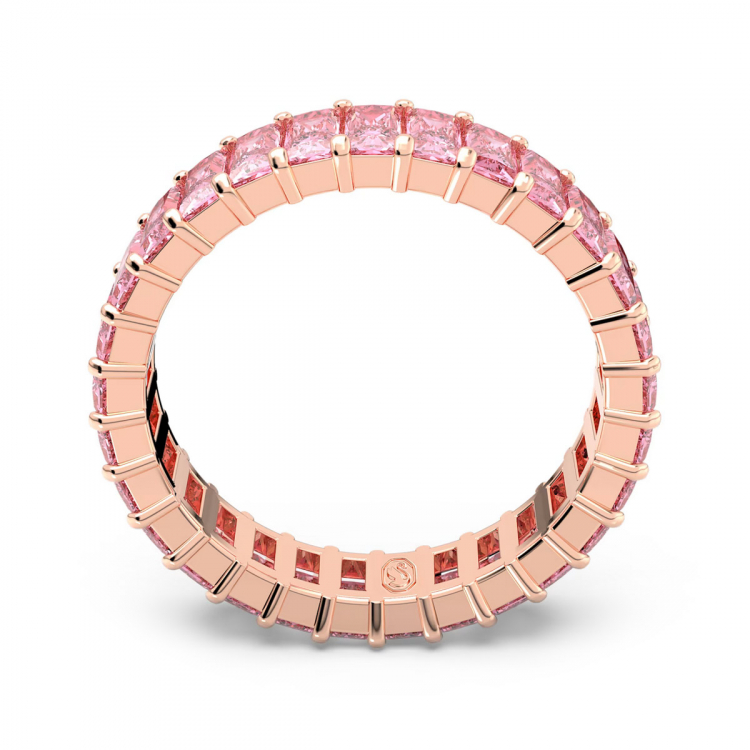 Swarovski Matrix Ring Baguette Schliff Rosa Roségold - Helen Kirchhofer