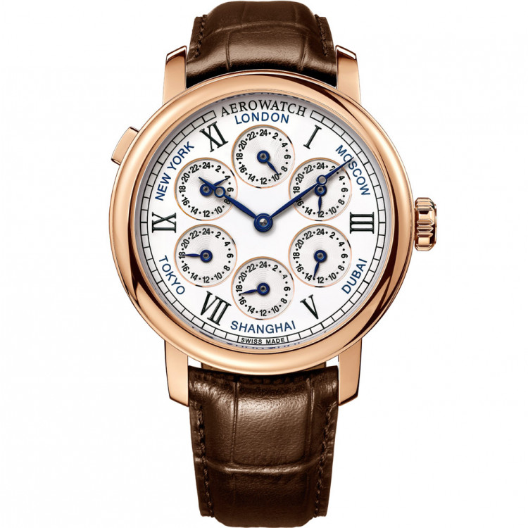 Aerowatch Renaissance 7 Time Zones - A 51974 R101 - Helen Kirchhofer