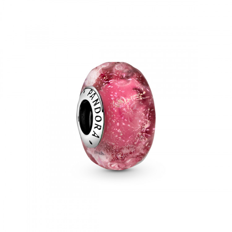 Pandora Wavy Pink Murano Glass Charm - 798872C00 - Helen Kirchhofer